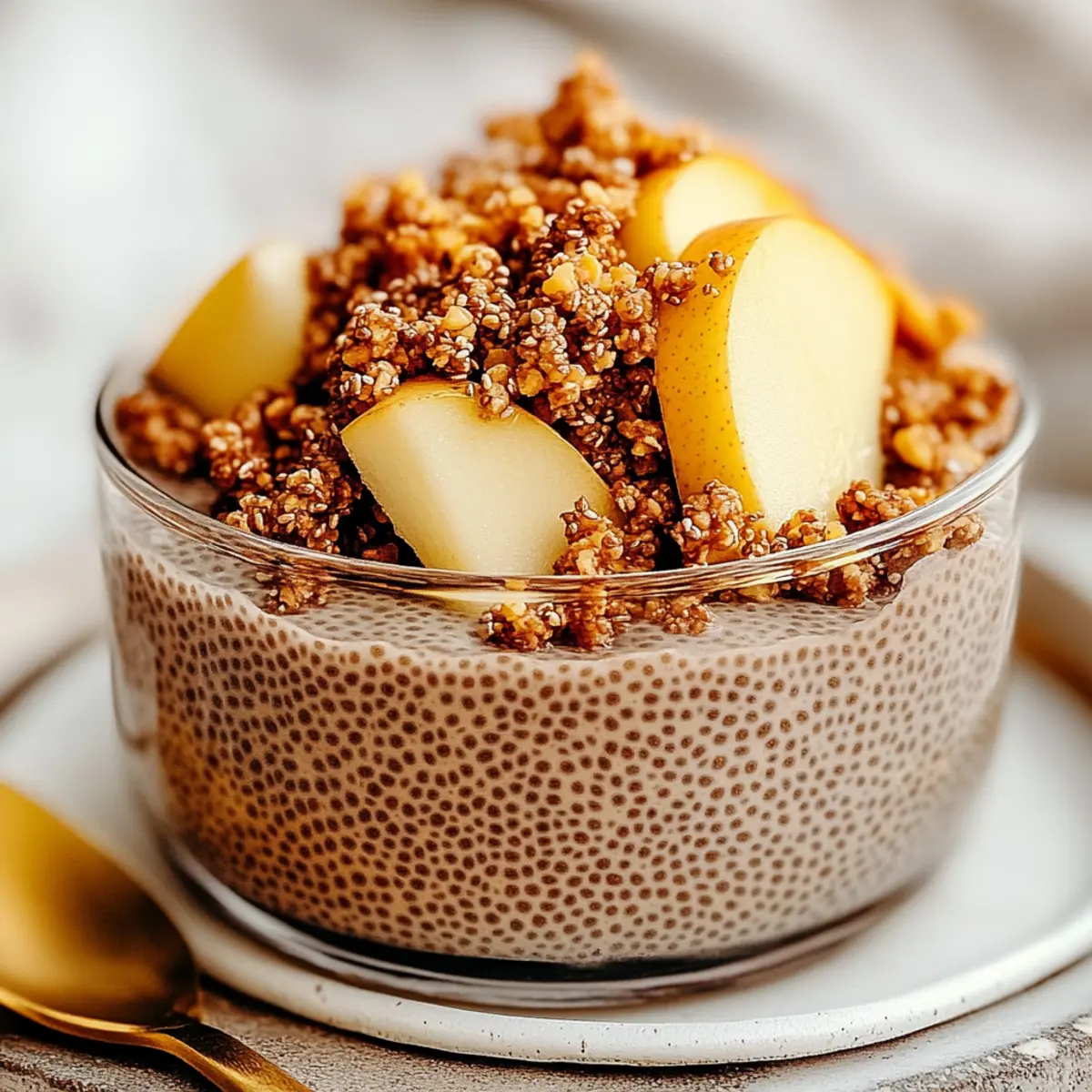 Irresistibly Creamy Apple Crumble Chia Pudding Recipe - Sally Savors