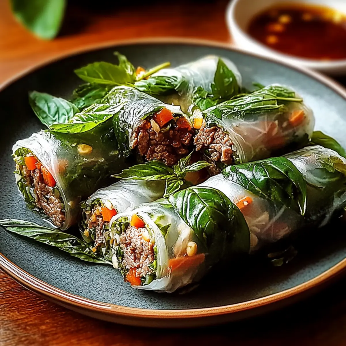 Irresistibly Delicious Thai Basil Beef Rolls Under 30 Minutes - Sally ...