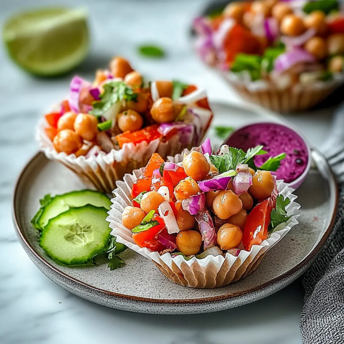 Crispy Rice Paper Cups with Chickpeas Salad: The Best Fresh Bite ...