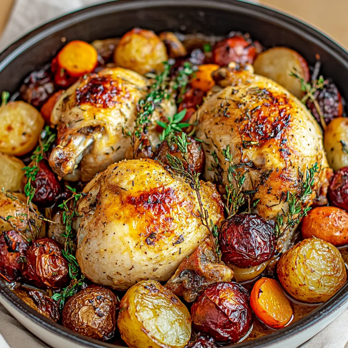 Juicy Classic Roast Chicken with Winter Vegetables Delight - Sally Savors