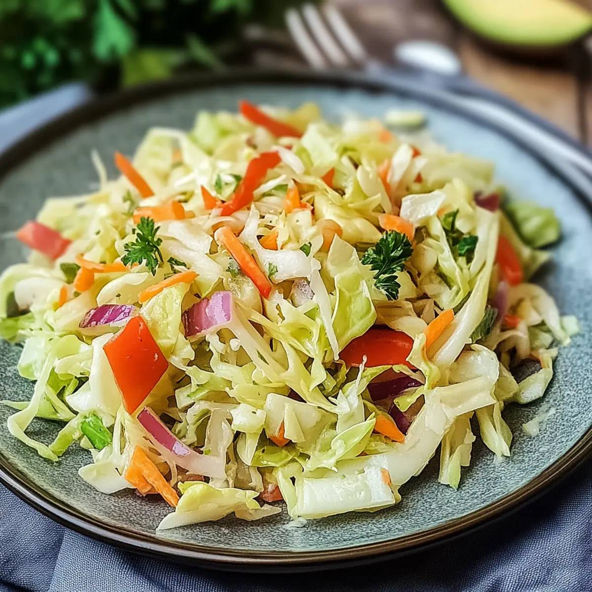 Crisp and Zesty Cabbage Salad: A Fresh Twist You’ll Love - Sally Savors